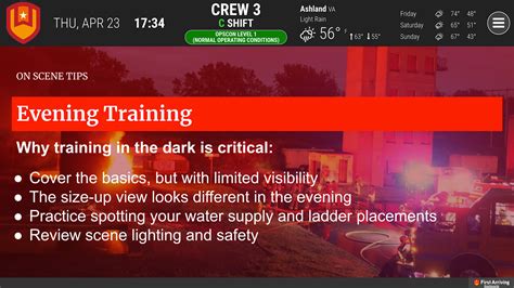 First Arriving Tips Support Center