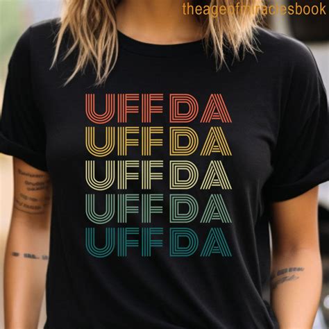 Uff Da Funny Minnesota Saying Midwestern Norwegian Retro T Shirt