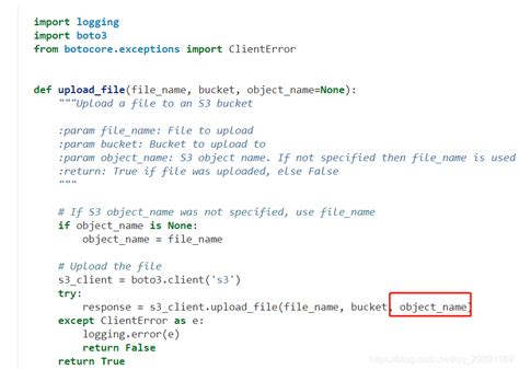 Boto3官方文档示例的一些问题 Csdn博客