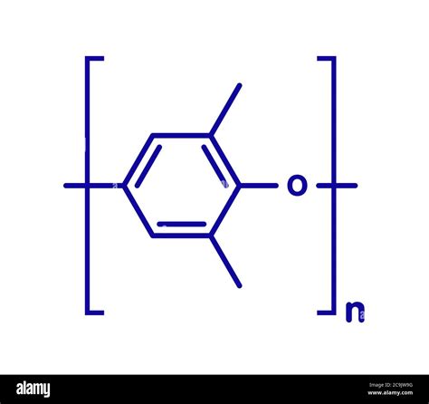 Poly P Phenylene Oxide Ppo Polymer Chemical Structure Also Known As Poly P Phenylene Ether