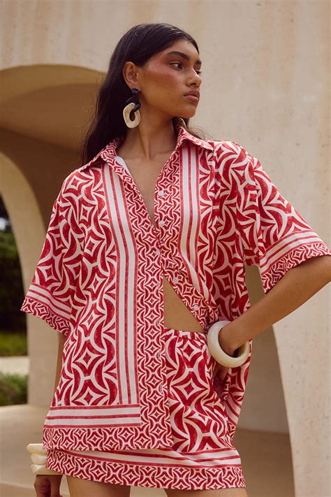 Alara Palazzo Pant Alara Red Runaway The Label Australia