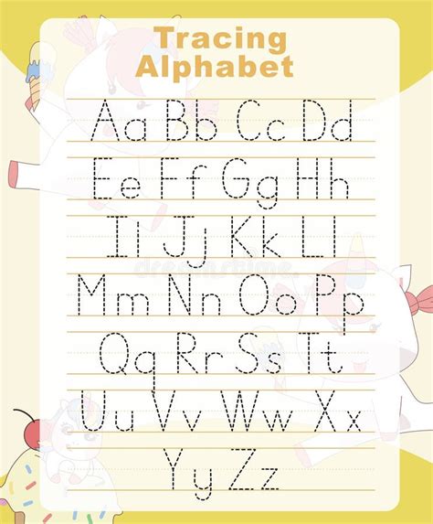 Tracing Lines Worksheets Alphabet