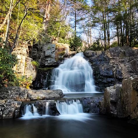 Long Exposure Of Hawk Falls Hickory Run State Park Pennsylvania Oc