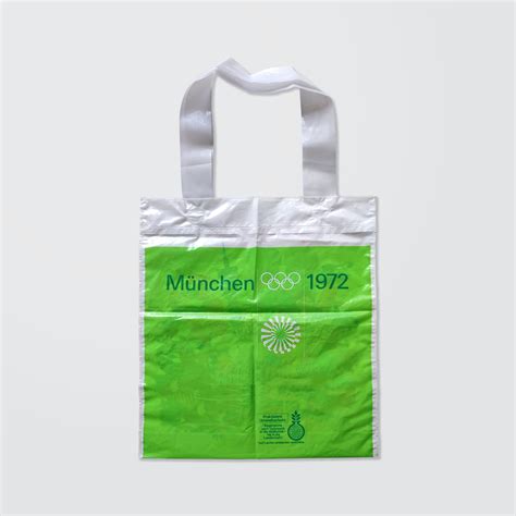1972 Munich Olympics Plastic Shopping Bag Tragetasche