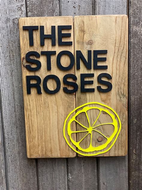 The Stone Roses Band Logo Sign Etsy Uk