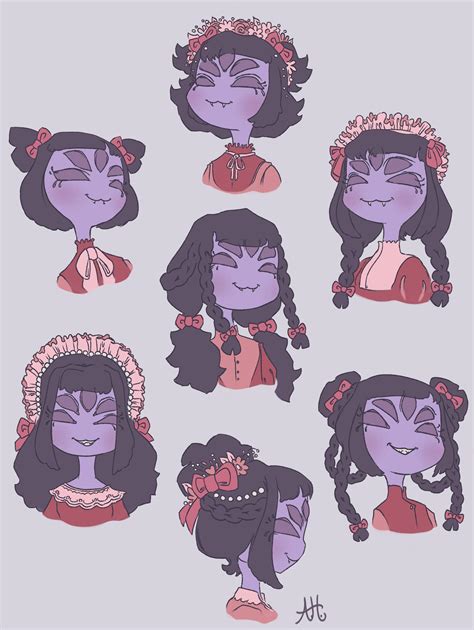 Created Some Hair Variations On Muffet For Some Character Design Practice R Undertale