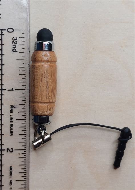 Mini Stylus For Phone Or Tablet Handcrafted Wood Stylus With Phone Jack Etsy