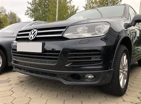 R Style Front Bumper Spoiler Lip For Vw Touareg Mk2 7p 2010 2014
