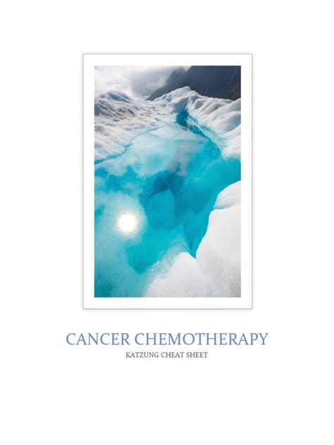 Katzung Cheat Sheet 3 Cancer Chemotherapy Pdf Chemotherapy Cancer