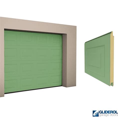Gliderol Chartwell Green Ral6021 Georgian Woodgrain Sectional Garage