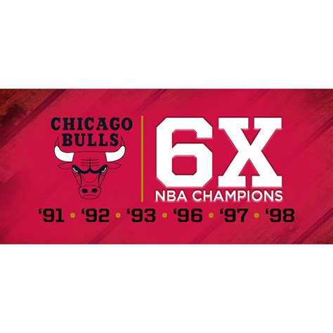 Bulls 6 Championships Chicago Bulls 6 Time Nba Finals Cotton