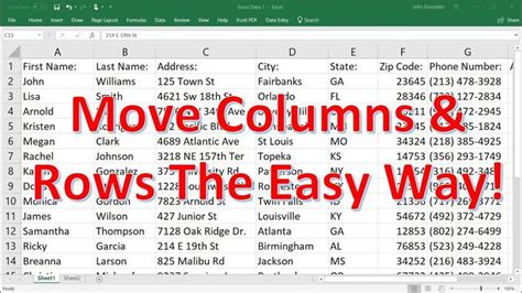 How To Move Multiple Rows And Columns In Excel The Easy Way