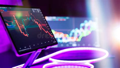 Economic Graph With Diagrams On The Stock Market For Business And