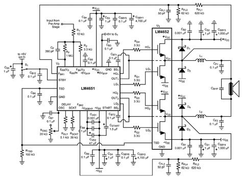 Audio Power Amplifier Circuit Schematic Circuit Diagram