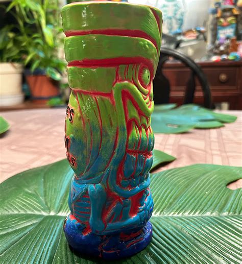 Lava Letch Ii Mug From Frankies Tiki Room Hand Painted By Bigtoe Green