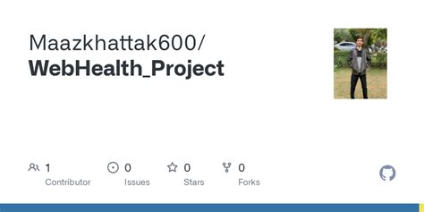 GitHub Maazkhattak WebHealth Project