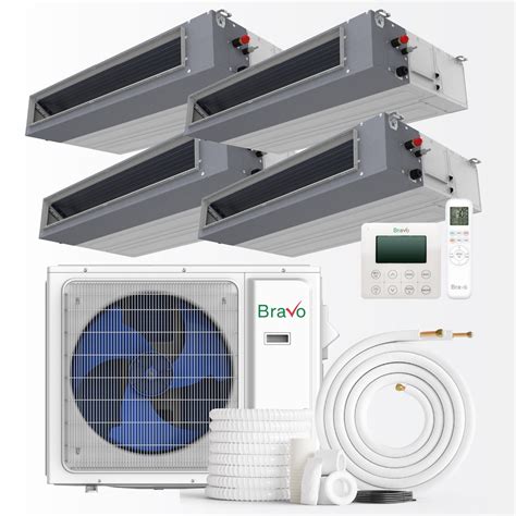 Bravo Milano Series 4 Zone Ducted Mini Split Ac And Heat Pump 36000 Btu