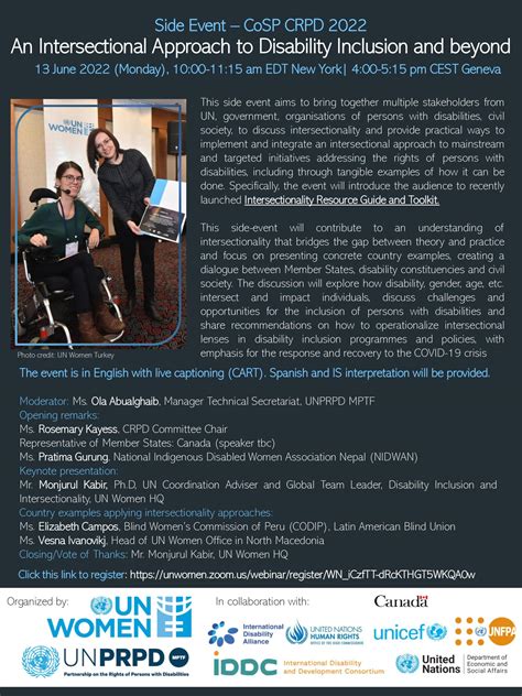 An Intersectional Approach To Disability Inclusion And Beyond Iddc