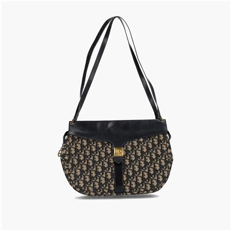 Christian Dior Vintage Oblique Trotter Shoulder Bag A Retro Tale