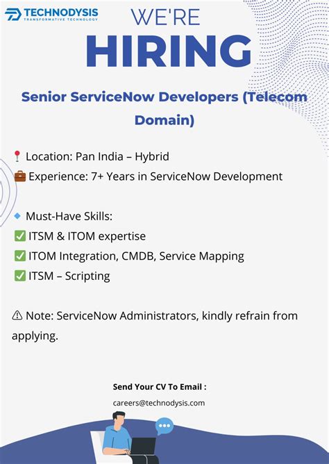 We Are Hiring For Servicenow Skills Technodysis