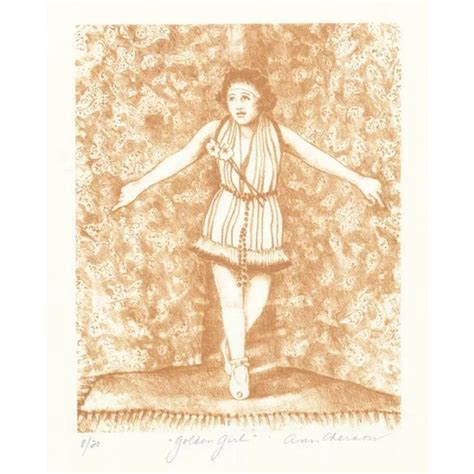 1990s Ann Chernow Golden Girl Lithograph Chairish