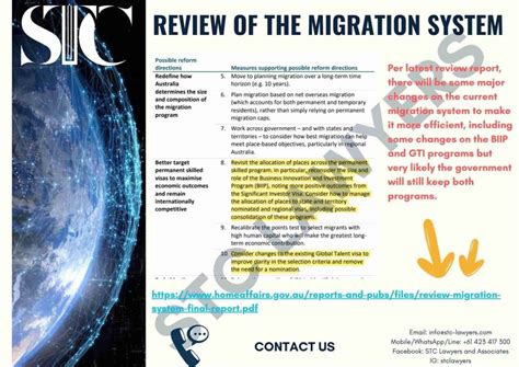 Review Of The Migration Plan Stc Lawyers And Associates