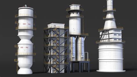 Catalytic Cracking Unit 3d Model Turbosquid 2297322