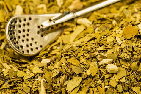 干马黛茶的特写