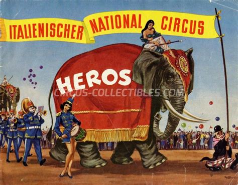 Heros Circus Program Italy 1963 Circus Poster Hero Circus
