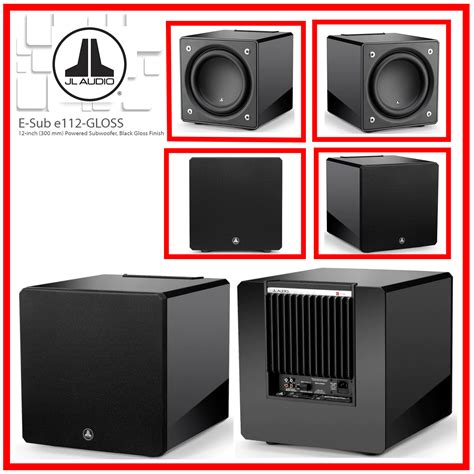 Jl Audio E Sub E112 Gloss 12 300 Mm Powered Subwoofer Black Gloss Finish Audio Concept