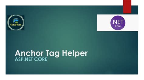 Anchor TagHelper In ASP NET Core MVC YouTube