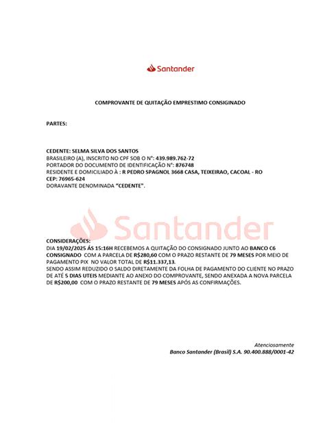 Comprovante De QuitaÇÃo Selma Silva Dos Santos 1 Pdf