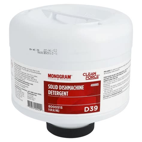 Monogram Clean Force Solid Dishwasher Detergent Us Foods Chefstore