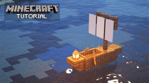 Minecraft How To Build A Small Boat Tutorial Minecraft Ships