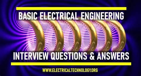 Basic Electrical Engineering Interview Questions And Answers