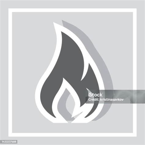 Ilustrasi Vektor Ikon Api Ikon Api Ilustrasi Stok Unduh Gambar