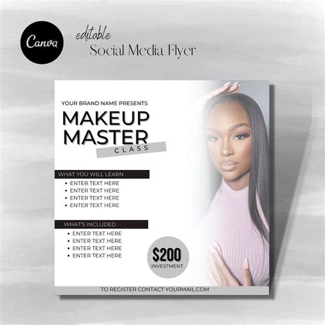 Masterclass Flyer Master Class Flyer Template Social Media Template