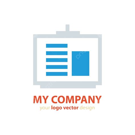 Design Presentation Logo Blueorange Color Element Analysis Result Vector Element Analysis