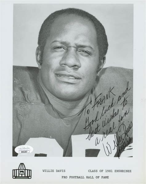 Willie Davis Signed Packers 8x10 Photo Inscribed Good Luck And Best