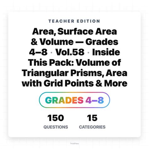 Surface Area In Biology — Applied Geometry Problem Solving Grades 48