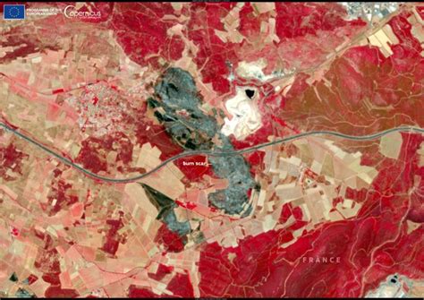 Image Of The Day Burn Scar From Wildfire Near Bizanet France • Muser