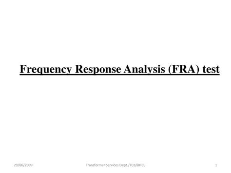 Ppt Frequency Response Analysis Fra Test Powerpoint Presentation