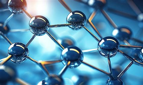 Premium Ai Image Boron Atom Closeup 3d Molecular Structure With