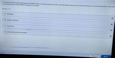 Solved To Maintain Professional Certification The Pmhnp