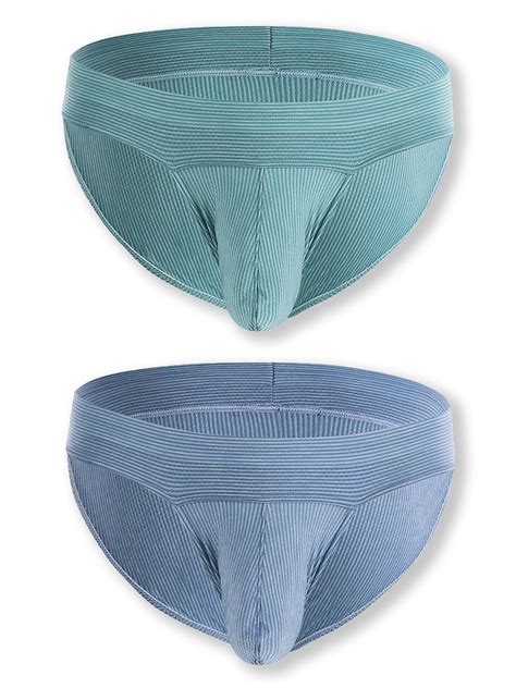 2 Pack Ball Support Pouch Ribbed Mens Bikini Underwear Mr Saker