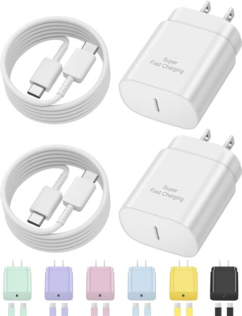 Coreykin 2 Pack Usb C Fast Charger 25w Pd Super Fast Charging Block