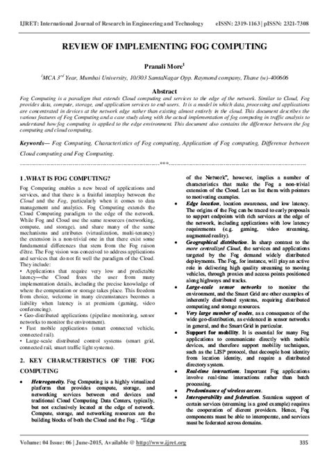 Pdf Review Of Implementing Fog Computing