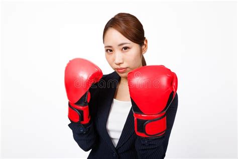 Woman In Fighting Pose Stock Image Image Of Fighter 284547031