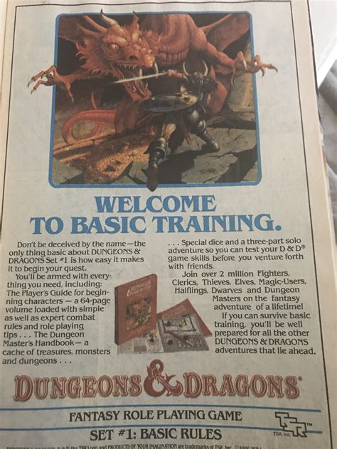 I Found A 1e Ad In An Old Comic Book Rdungeonsanddragons