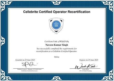 Cellebrite Mobileforensics Dfir Certification Naveen Kumar Singh